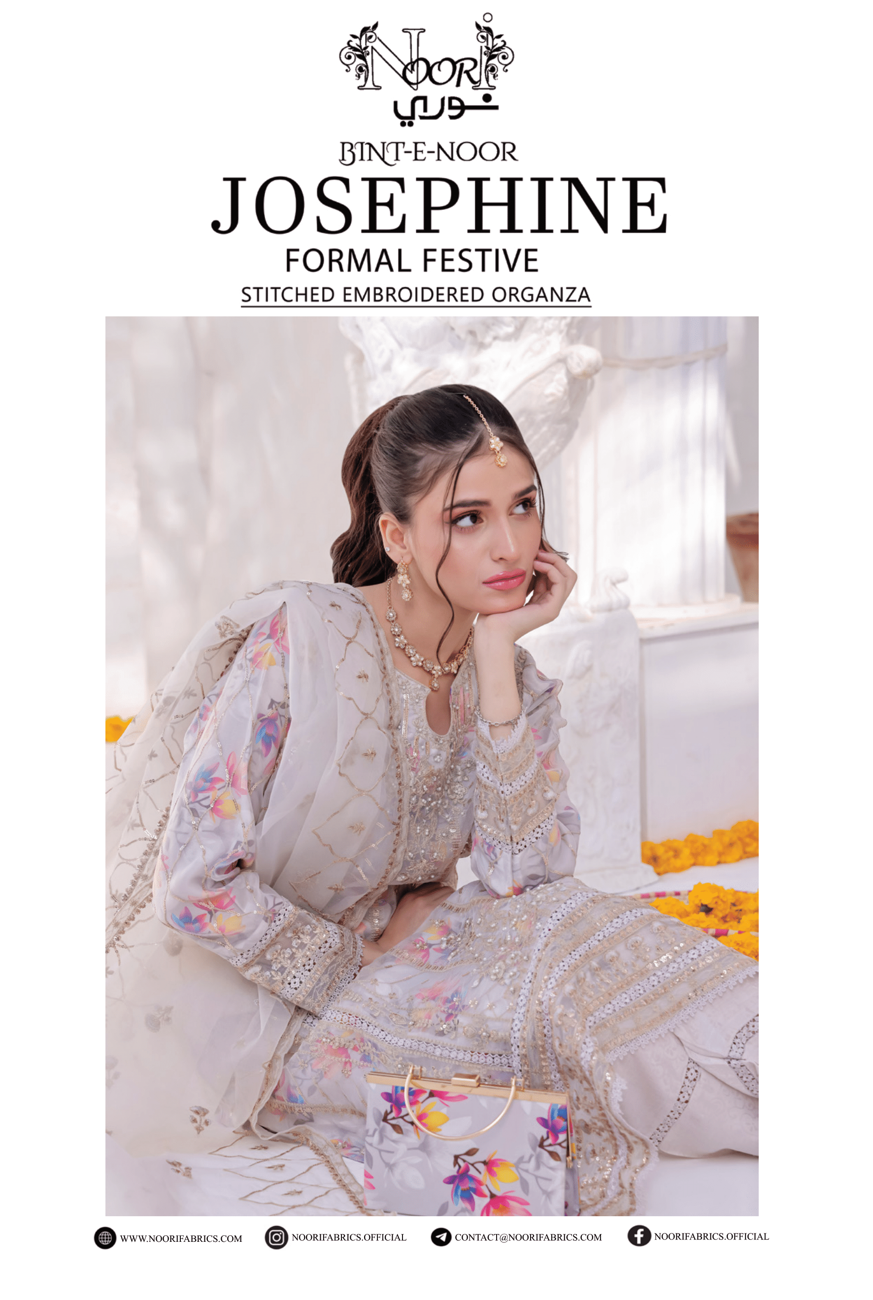 JOSEPHINE ORGANZA FORMAL FESTIVE – Barsha.pk