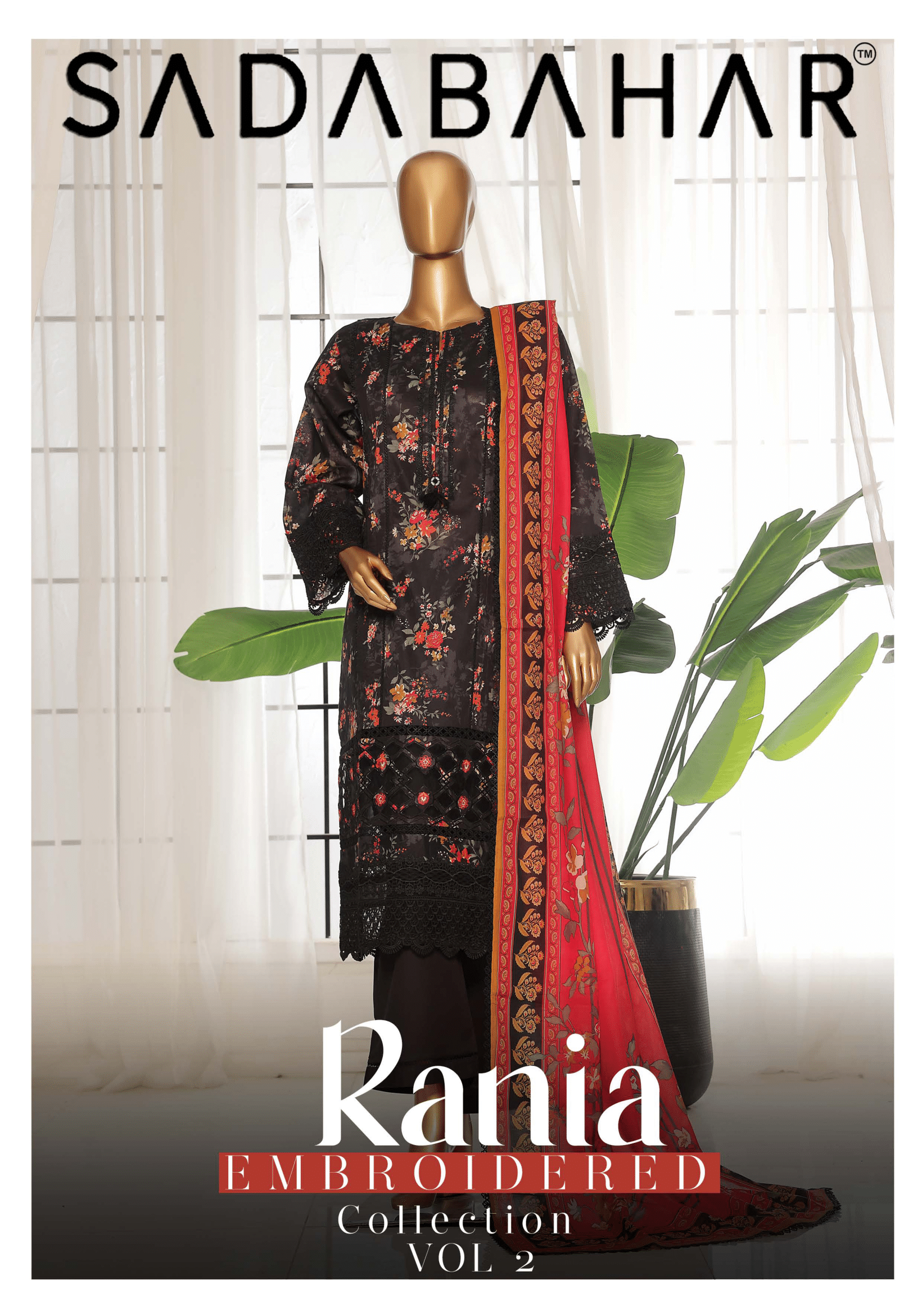 SADABAHAR Rania Embroidered Collection Vol 2 – Barsha.pk